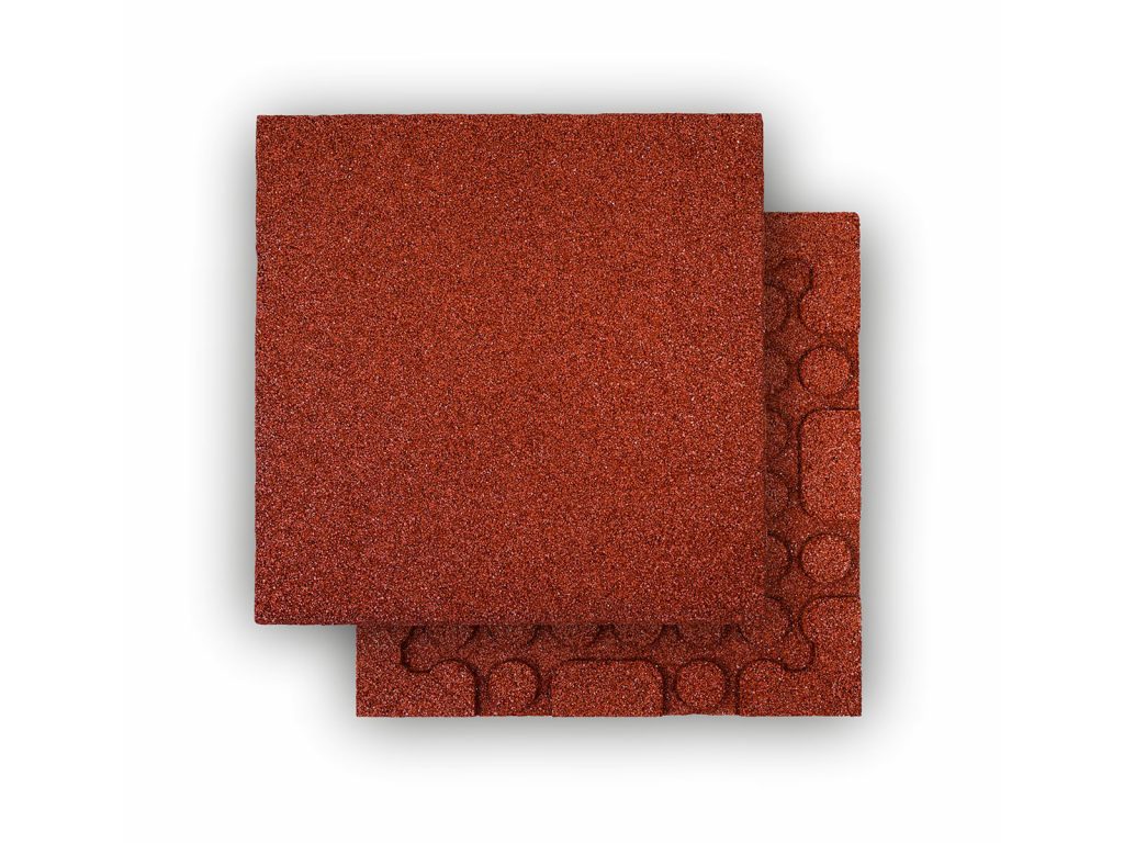 Rubber tile 90mm - red - BeStrong Global